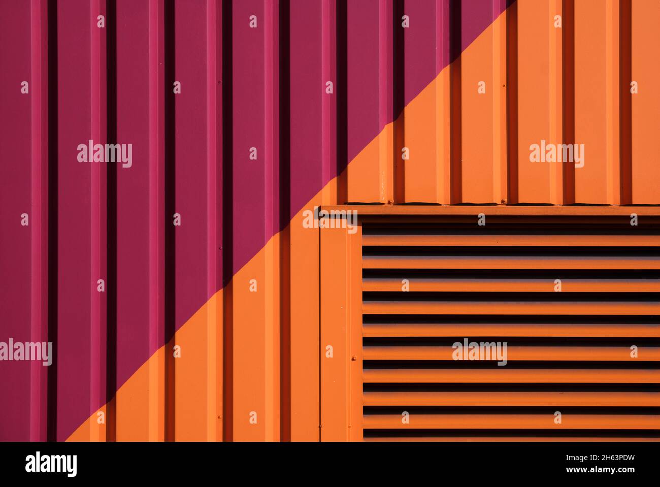 colorful warehouse,detail,commercial area Stock Photo - Alamy