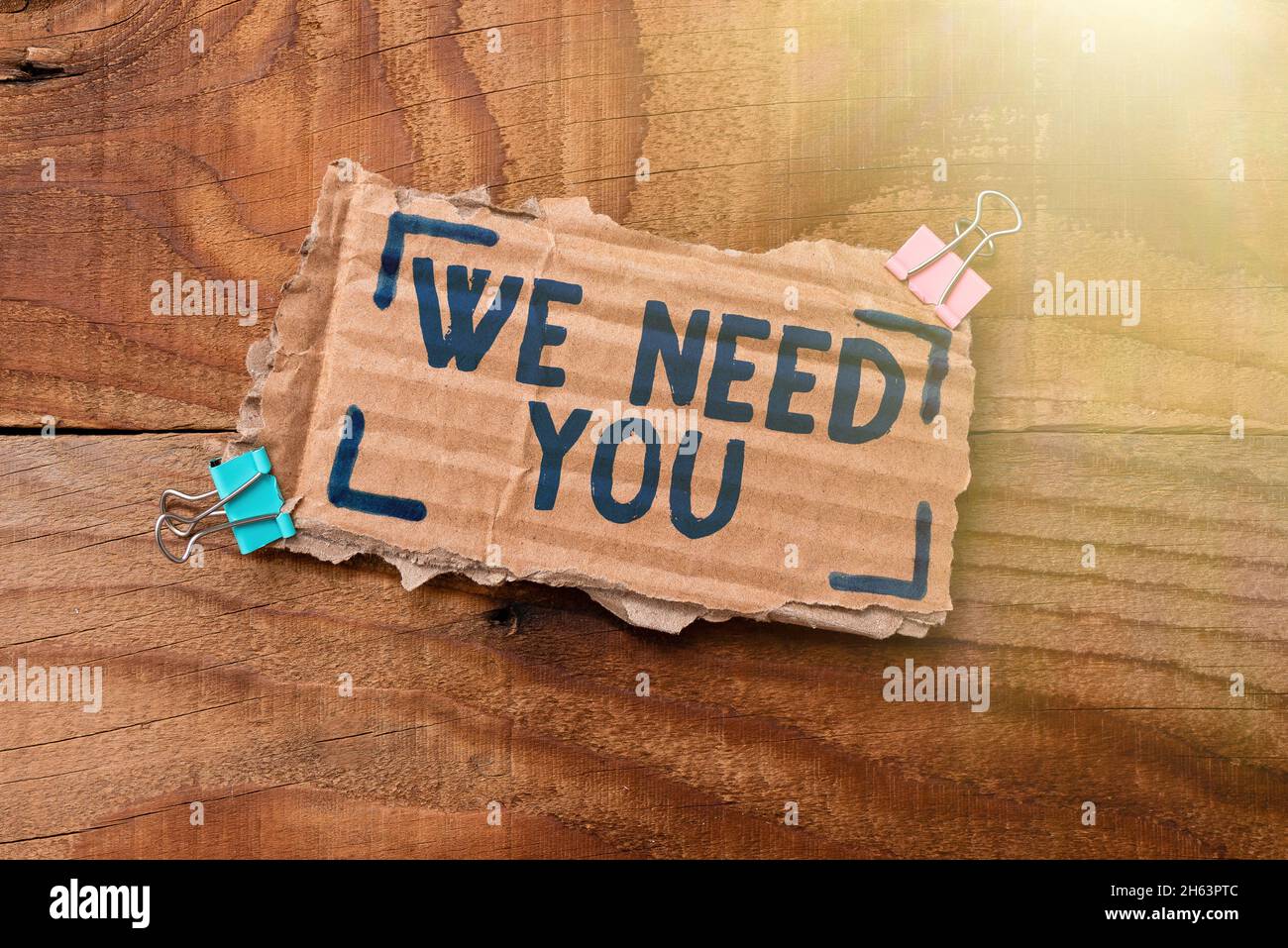 Conceptual caption We Need You. Conceptual photo asking someone to work ...