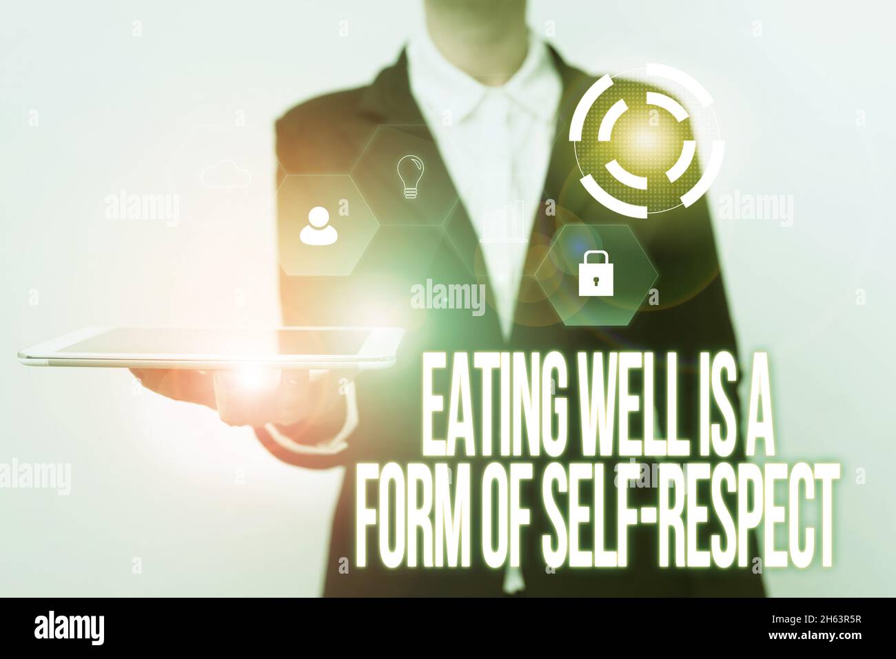 Inspiration showing sign Eating Well Is A Form Of Self Respect ...