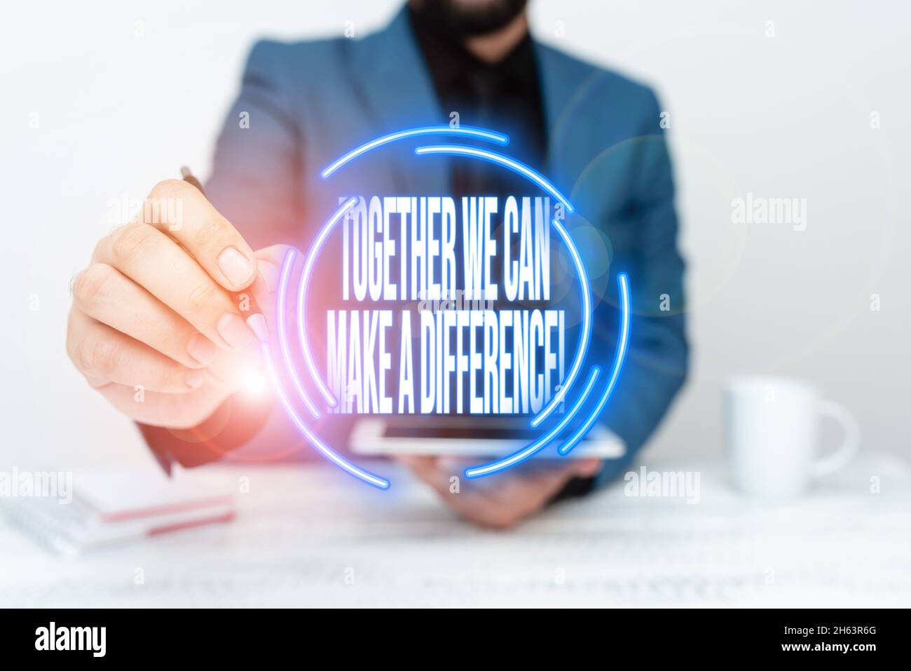 Conceptual display Together We Can Make A Difference. Internet Concept ...