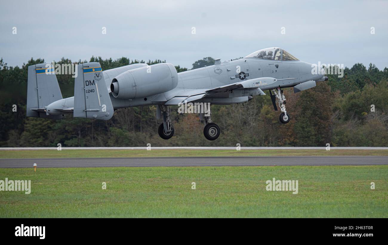 A U.S. Air Force A-10 Thunderbolt II flies over Rome, Georgia, Oct. 31 ...