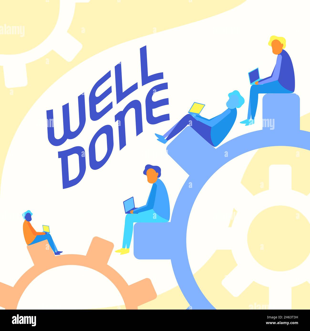 Handwriting text Well Done. Business concept used praising person or ...