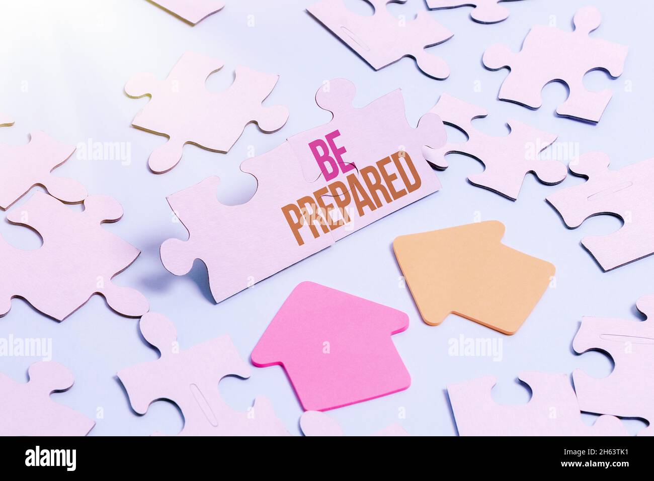 Sign displaying Be Prepared. Concept meaning try be always ready to do ...