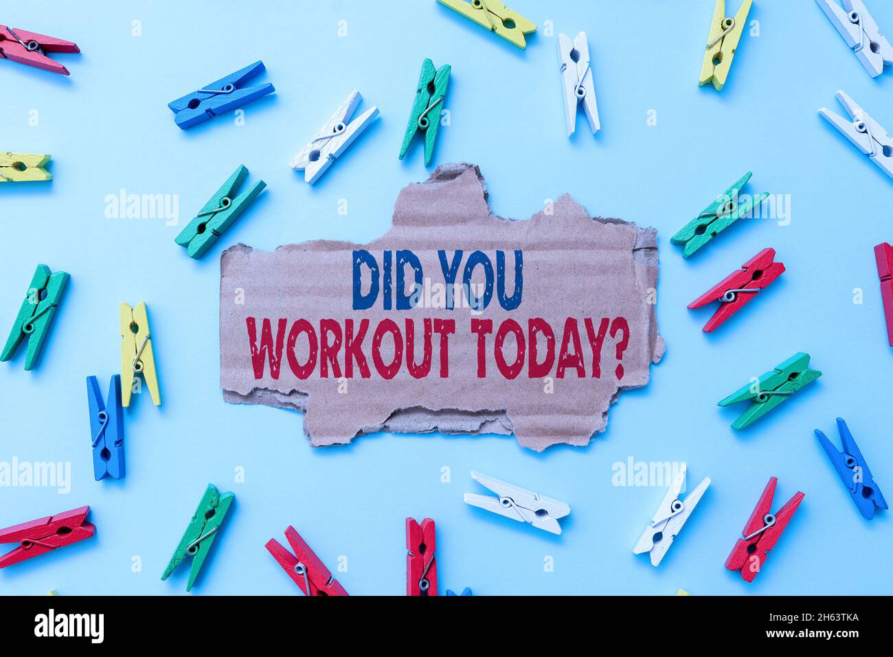 Hand writing sign Did You Workout Today. Word for asking if made ...