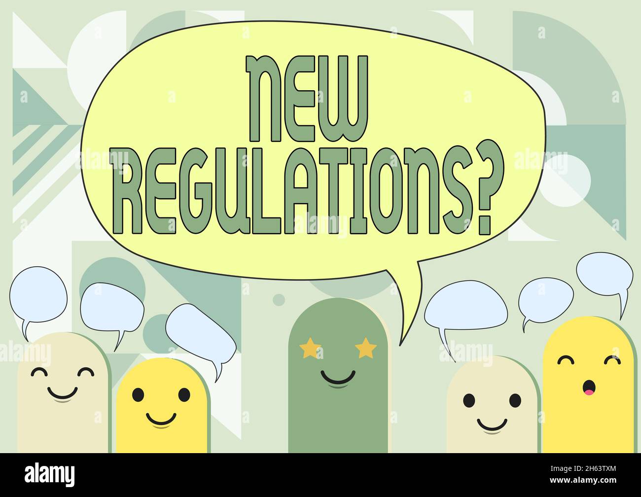 Text showing inspiration New Regulations Question. Business idea rules ...