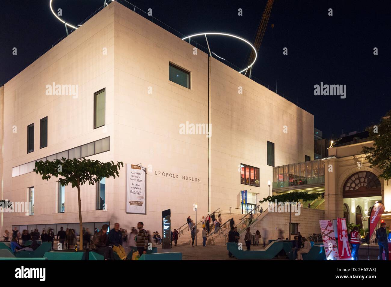 Leopold museum in museum area museumsquartier hi-res stock photography ...