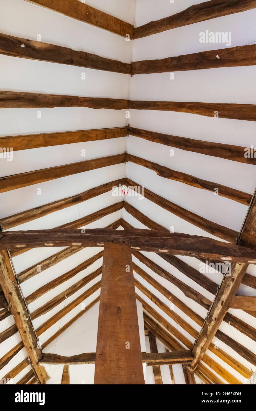 england,southampton,tudor house and garden museum,interior view showing ...