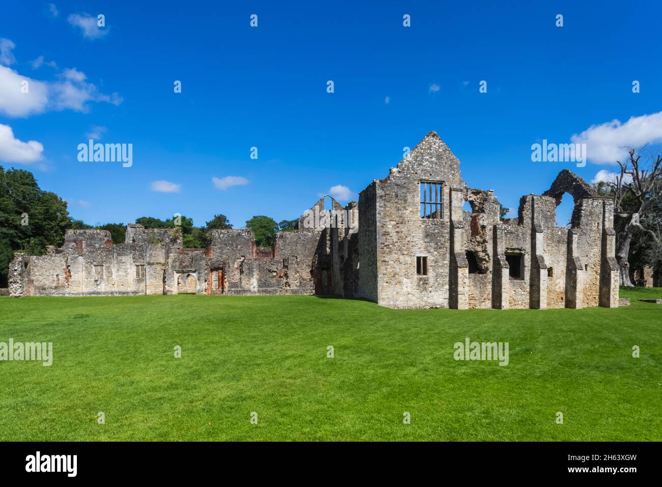 england,southampton,netley abbey,the ruins of netley abbey Stock Photo ...