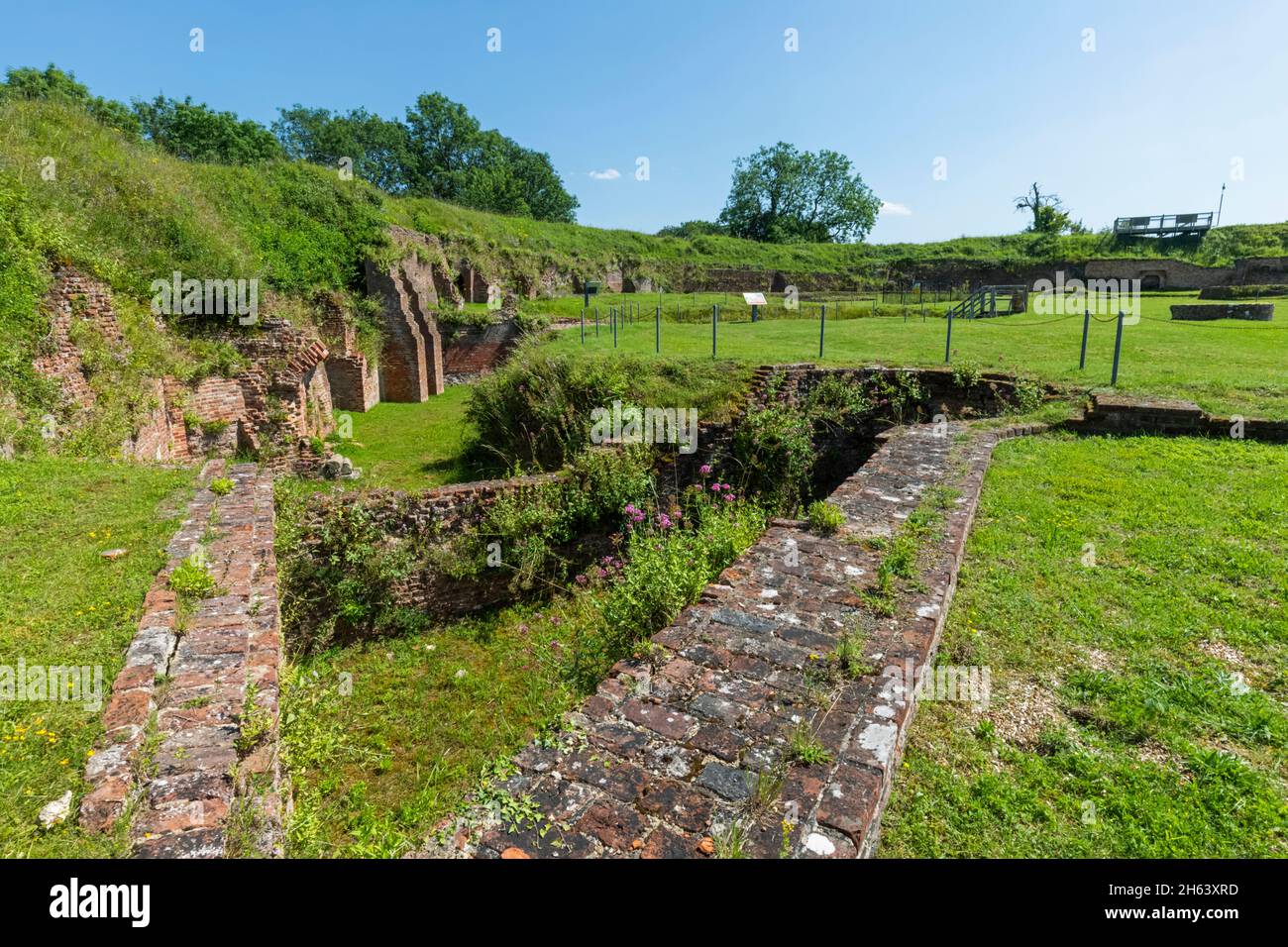 england,hampshire,basingstoke,old basing village,basing house,the ruins ...