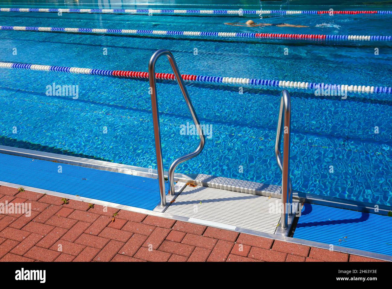 hagen,north rhine-westphalia,germany - ladder at the edge of the ...