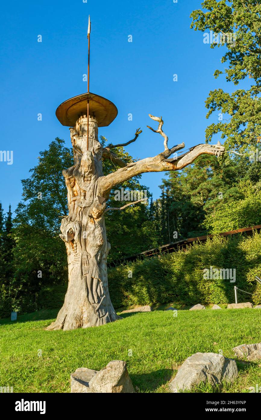 germany,baden-wuerttemberg,ballrechte-dottingen,court oak on the ...