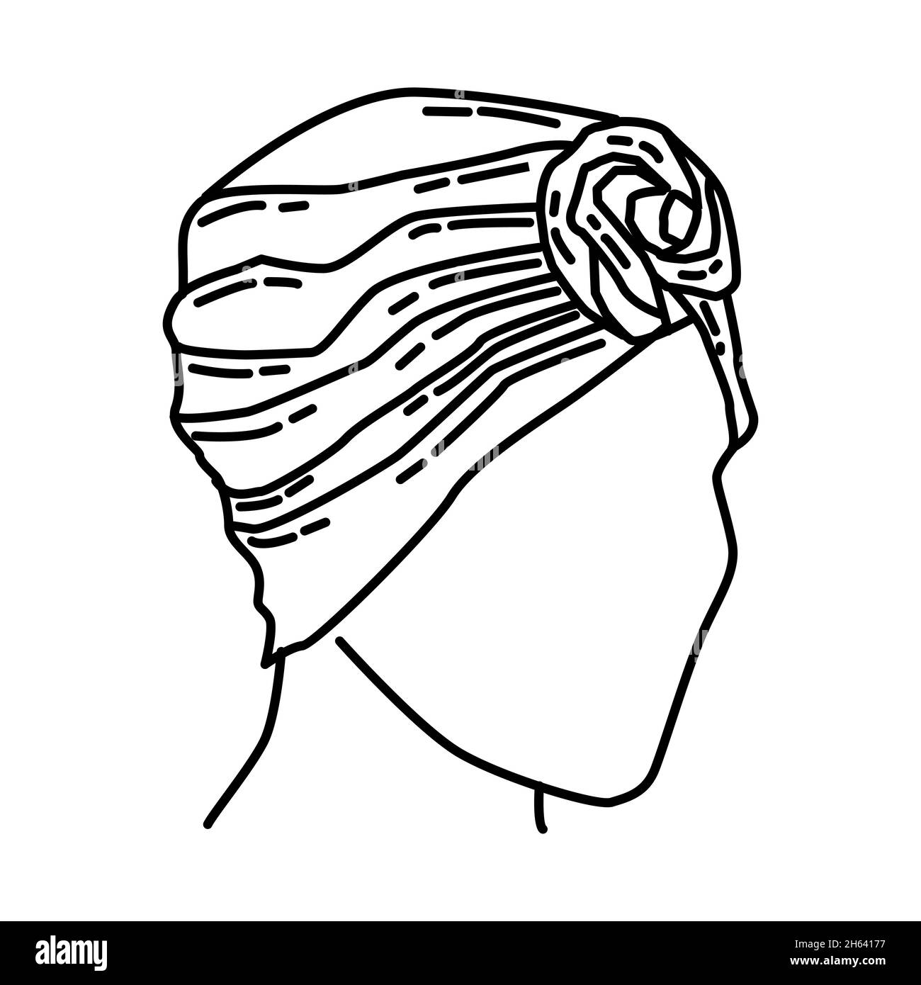 Paisley bandana Black and White Stock Photos & Images - Alamy