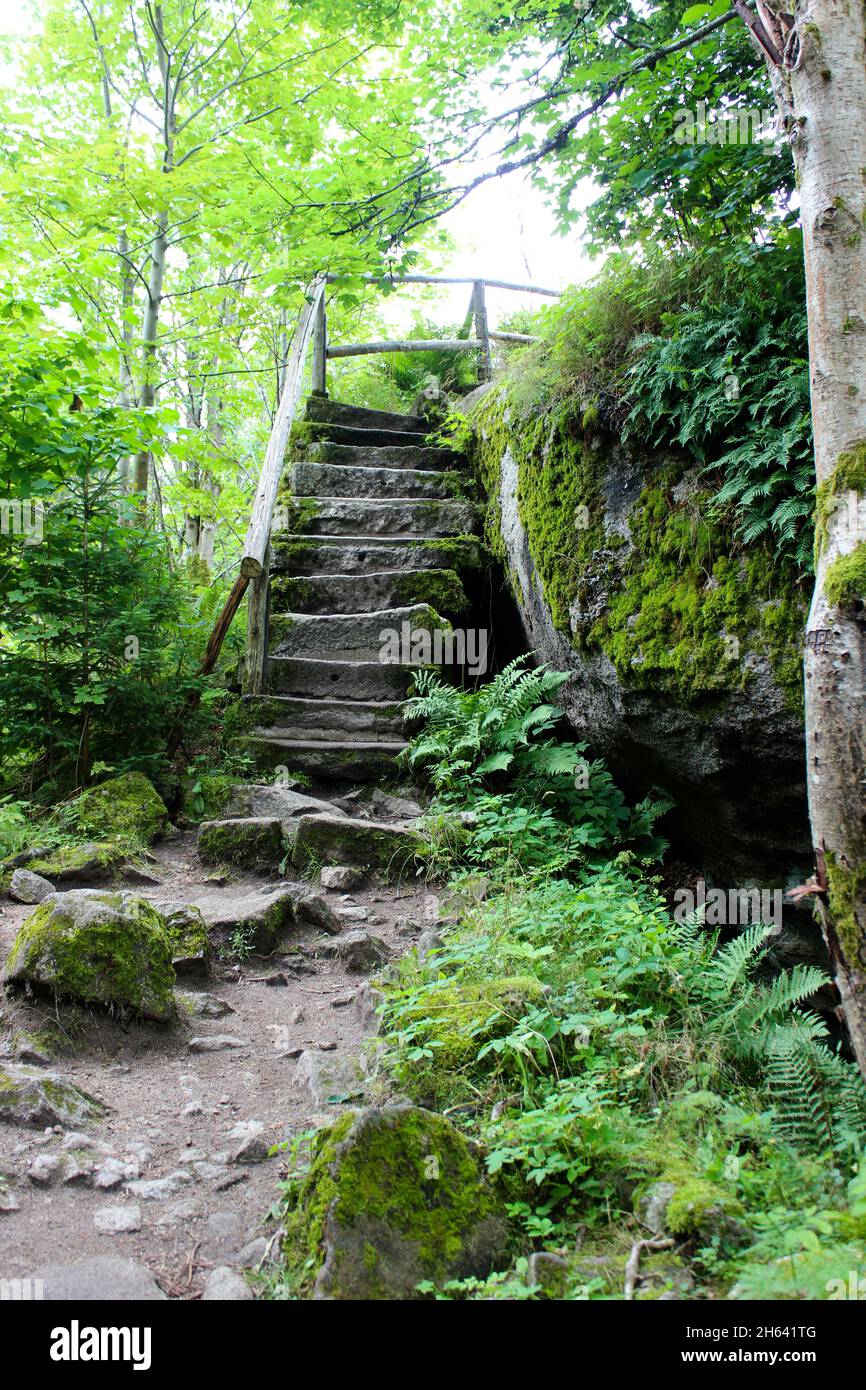 germany,bavaria,fichtelgebirge,wunsiedel,luisenburg rock labyrinth ...