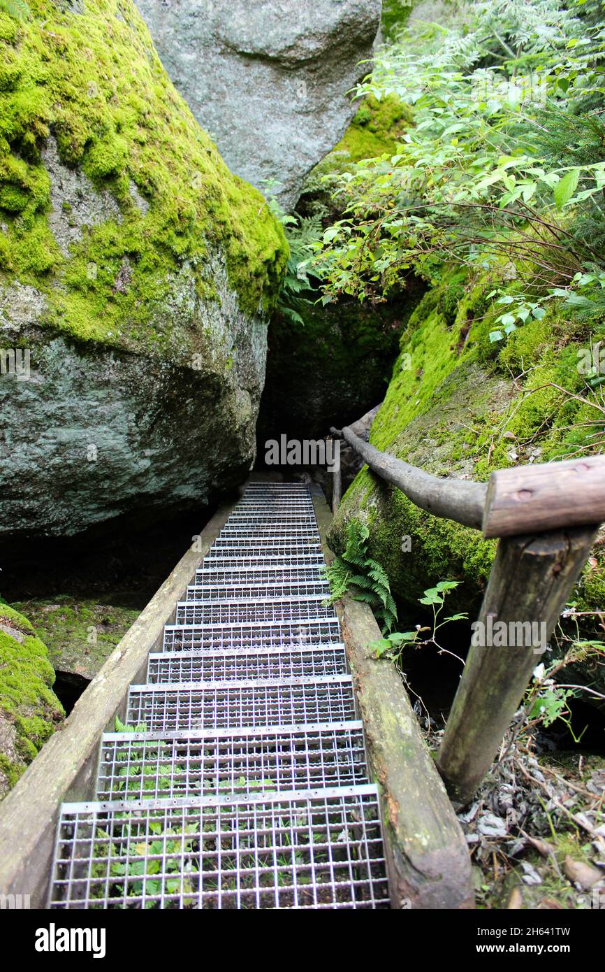 germany,bavaria,fichtelgebirge,wunsiedel,luisenburg rock labyrinth ...