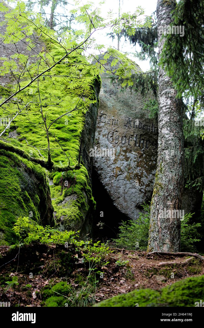 germany,bavaria,fichtelgebirge,wunsiedel,luisenburg rock labyrinth ...