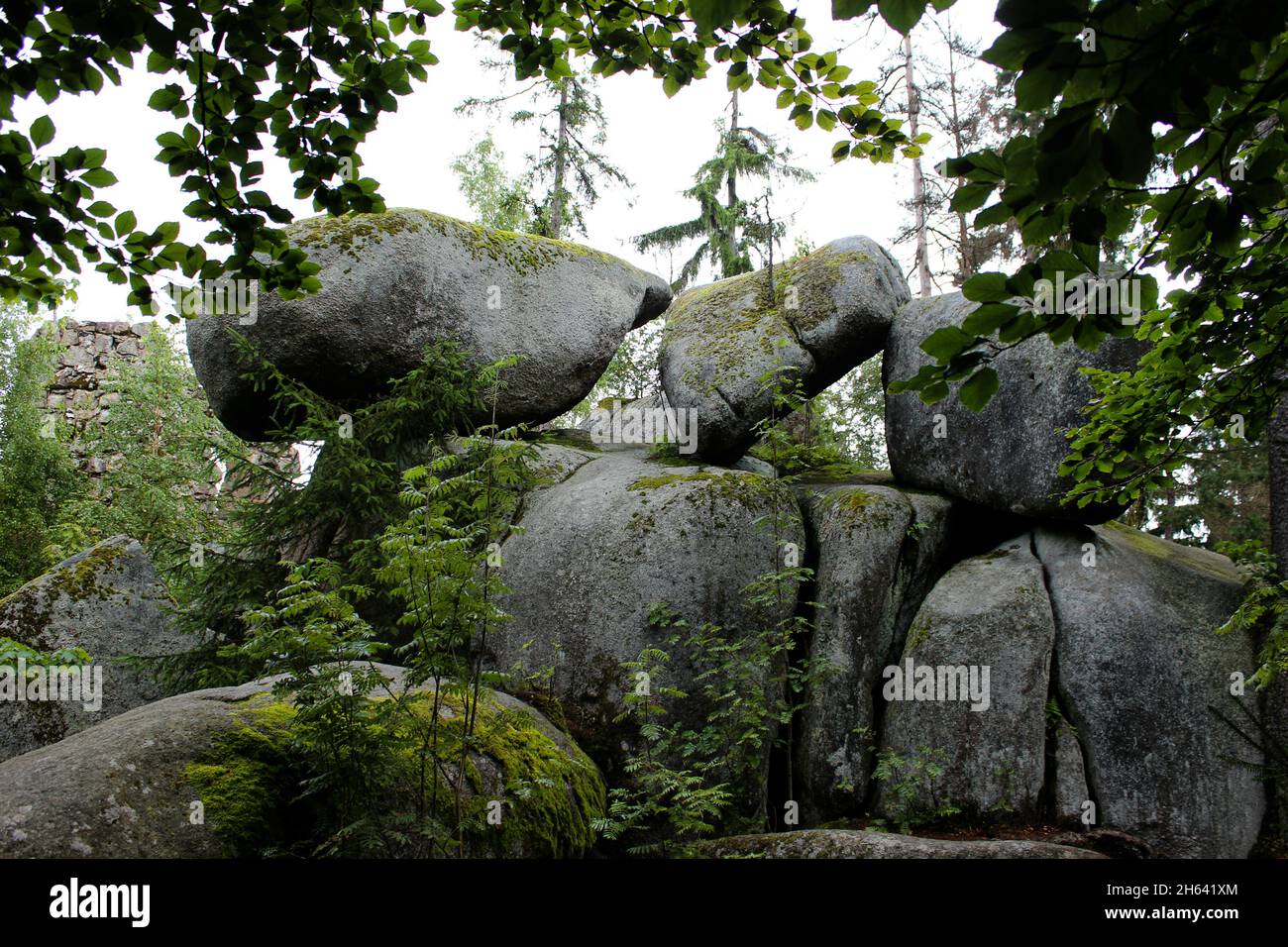 germany,bavaria,fichtelgebirge,wunsiedel,luisenburg rock labyrinth ...