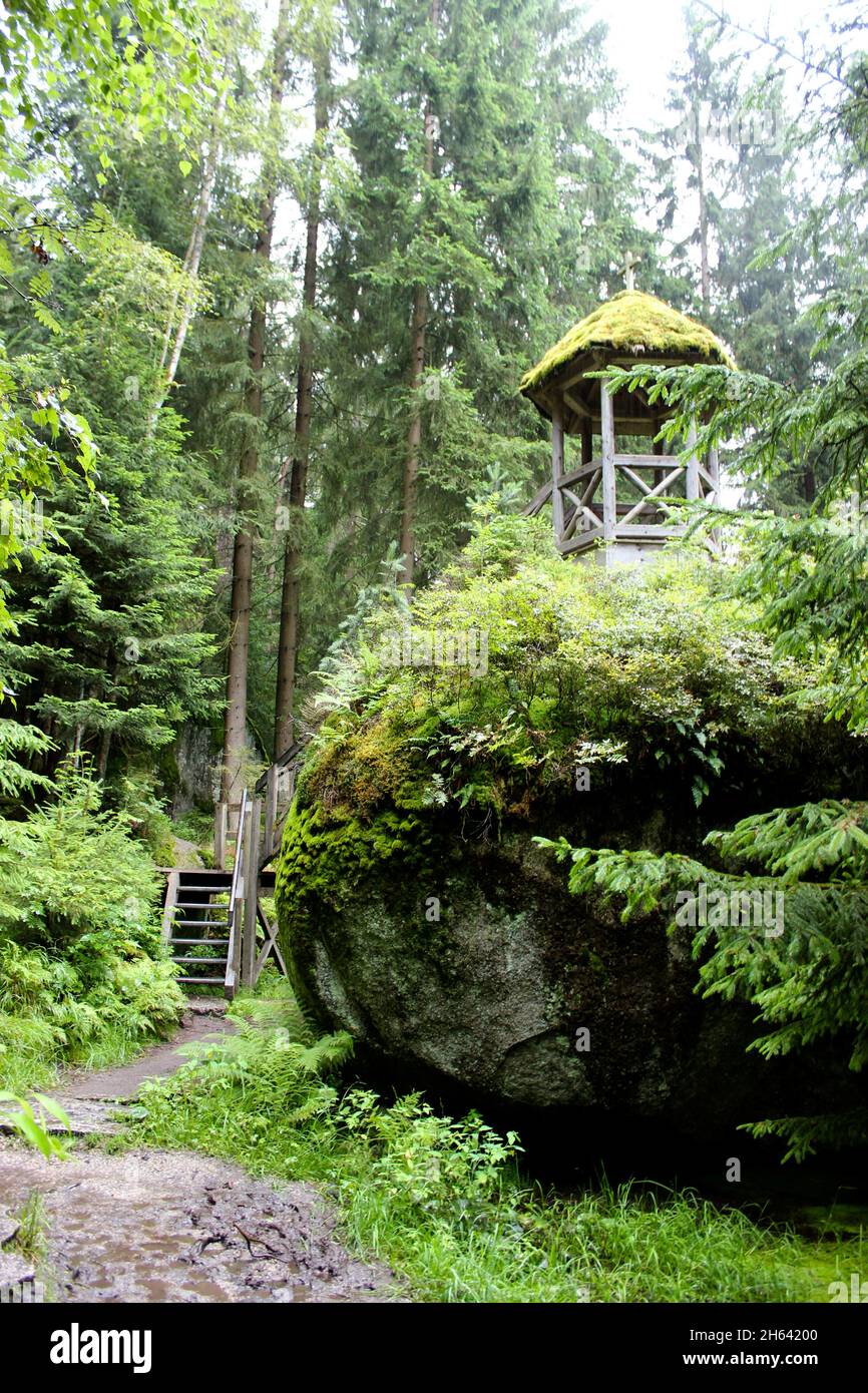 germany,bavaria,fichtelgebirge,wunsiedel,luisenburg rock labyrinth ...