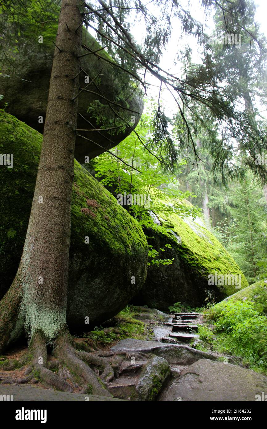 Geotope luisenburg rock labyrinth hi-res stock photography and images ...