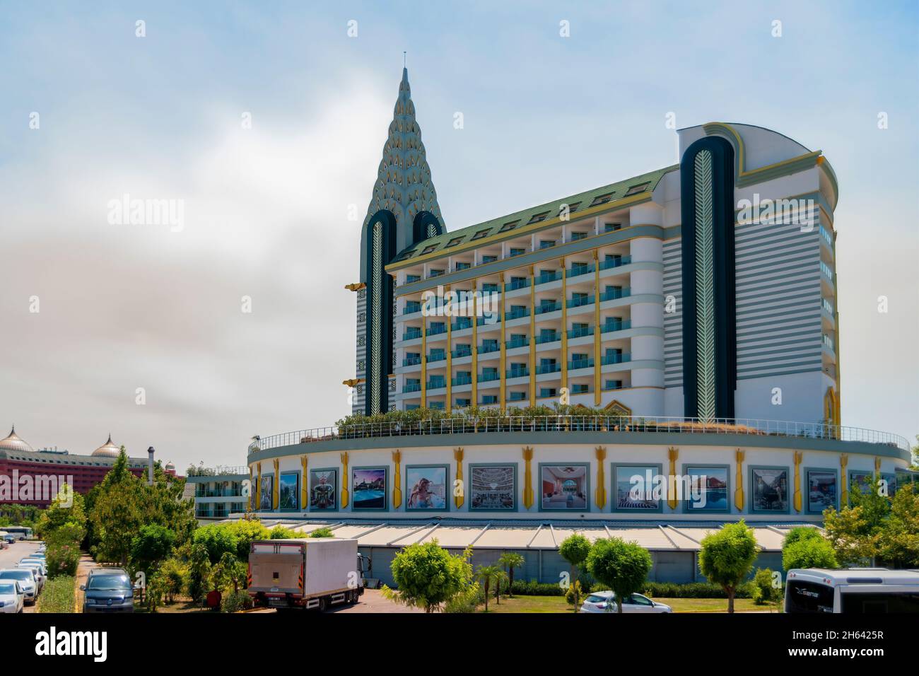 dolphin diva and shopping center,lara,antalya,turkey Stock Photo - Alamy