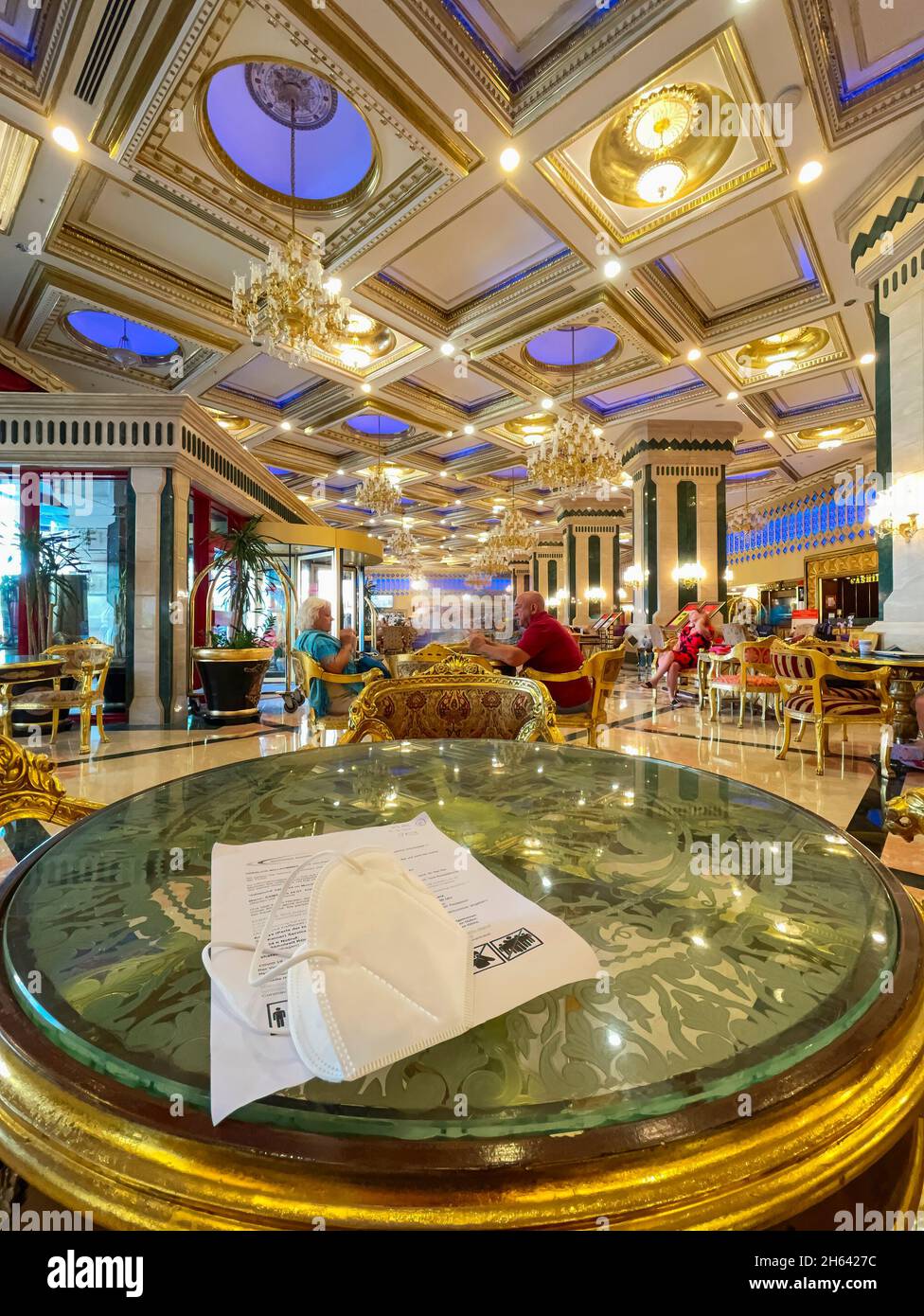 hotel reception,sera club hotel,lara,antalya,turkey Stock Photo - Alamy