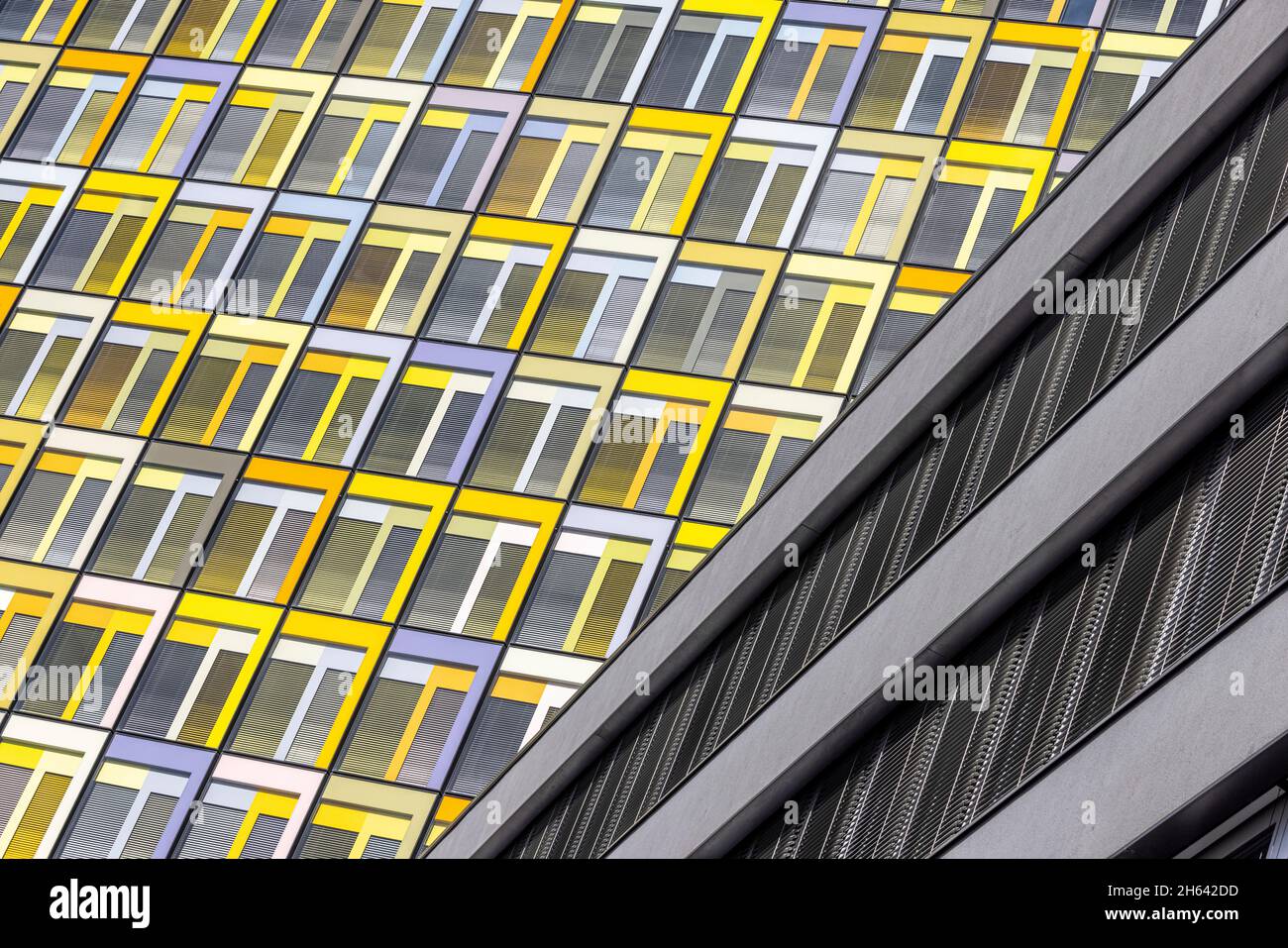 abstract architecture - adac building in munich Stock Photo - Alamy