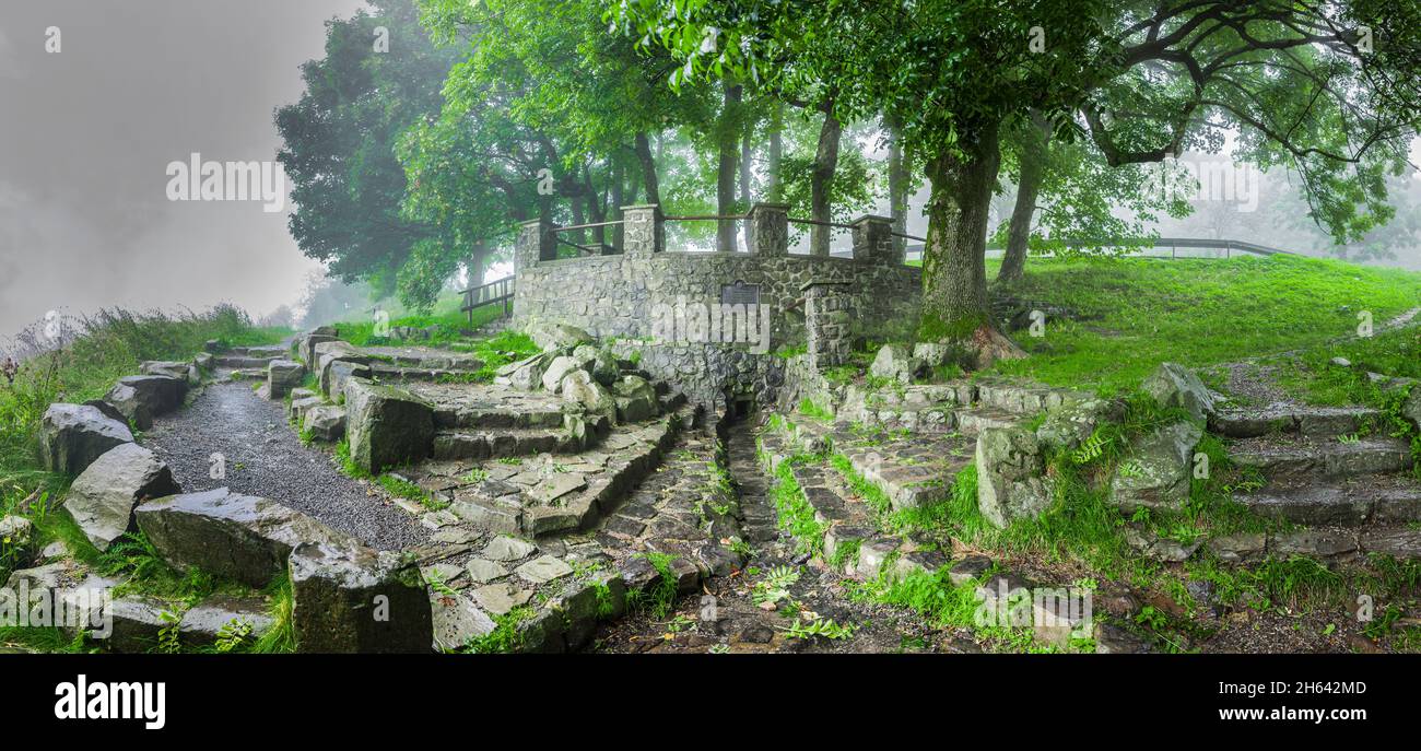 fulda spring on the wasserkuppe in the rhoen in hesse,germany Stock ...