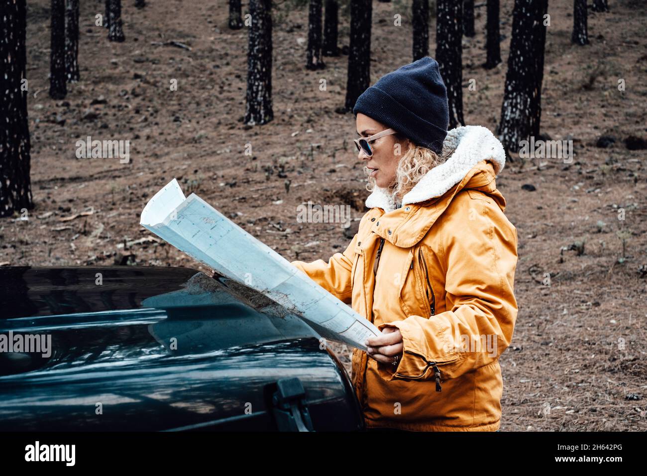 Female driver nose hi-res stock photography and images - Alamy
