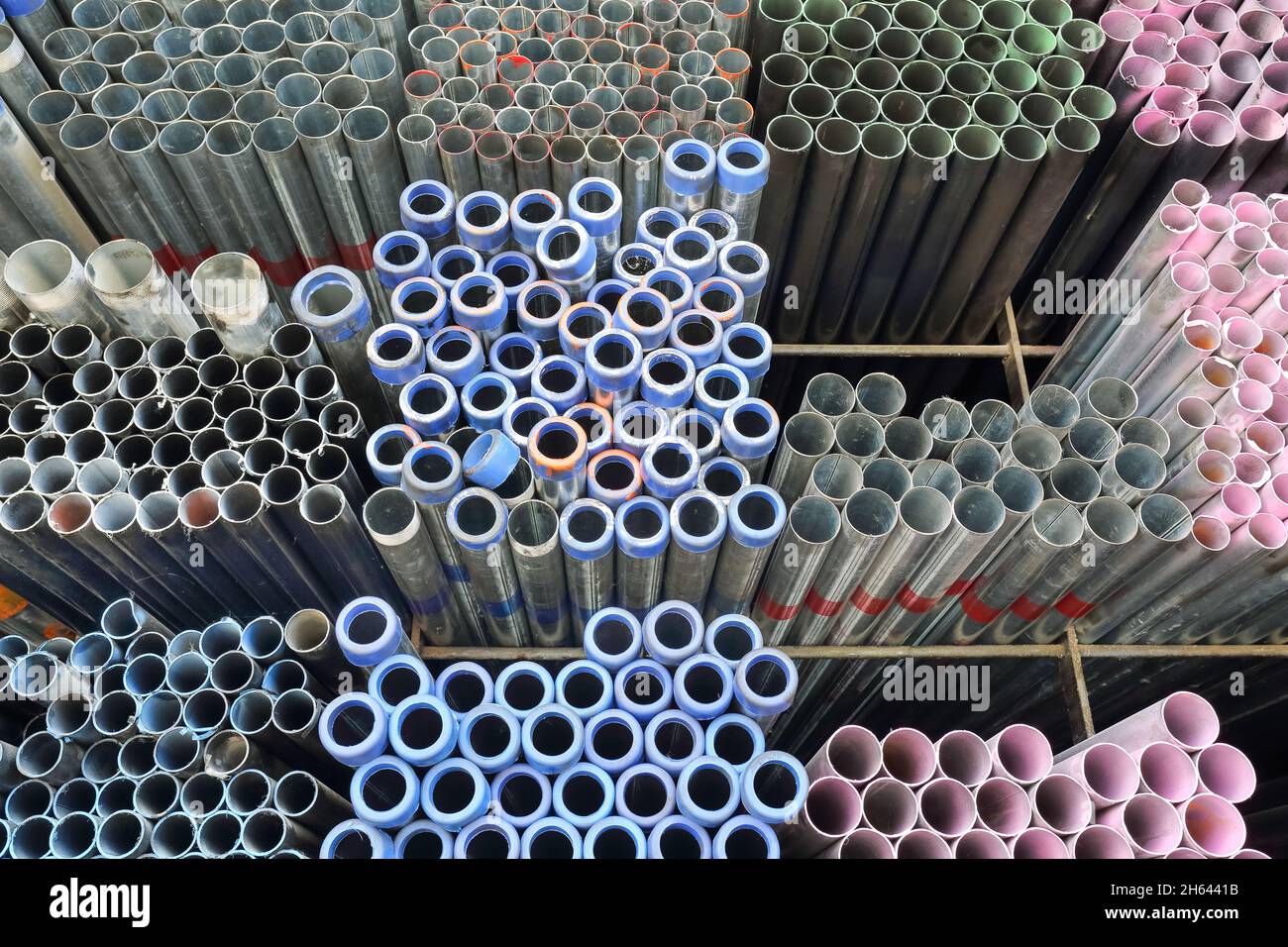metal pipe for construction Stock Photo - Alamy