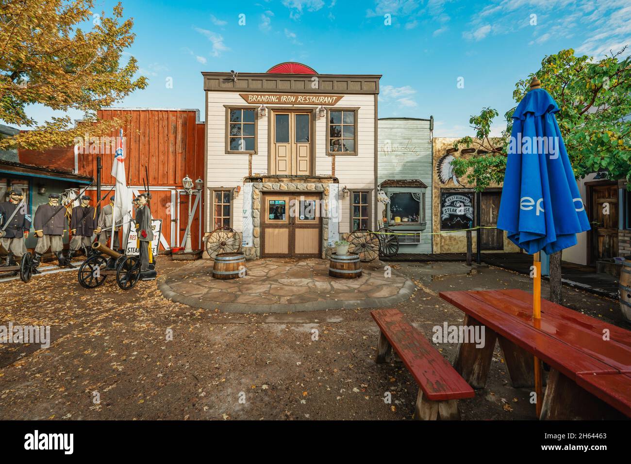 Williams, Arizona, USA - September 27, 2021 Wild West Junction set ...