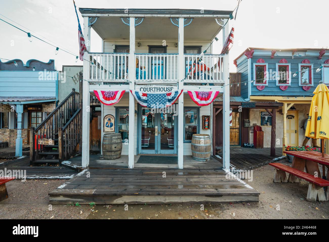 Williams, Arizona, USA - September 27, 2021 Wild West Junction set ...