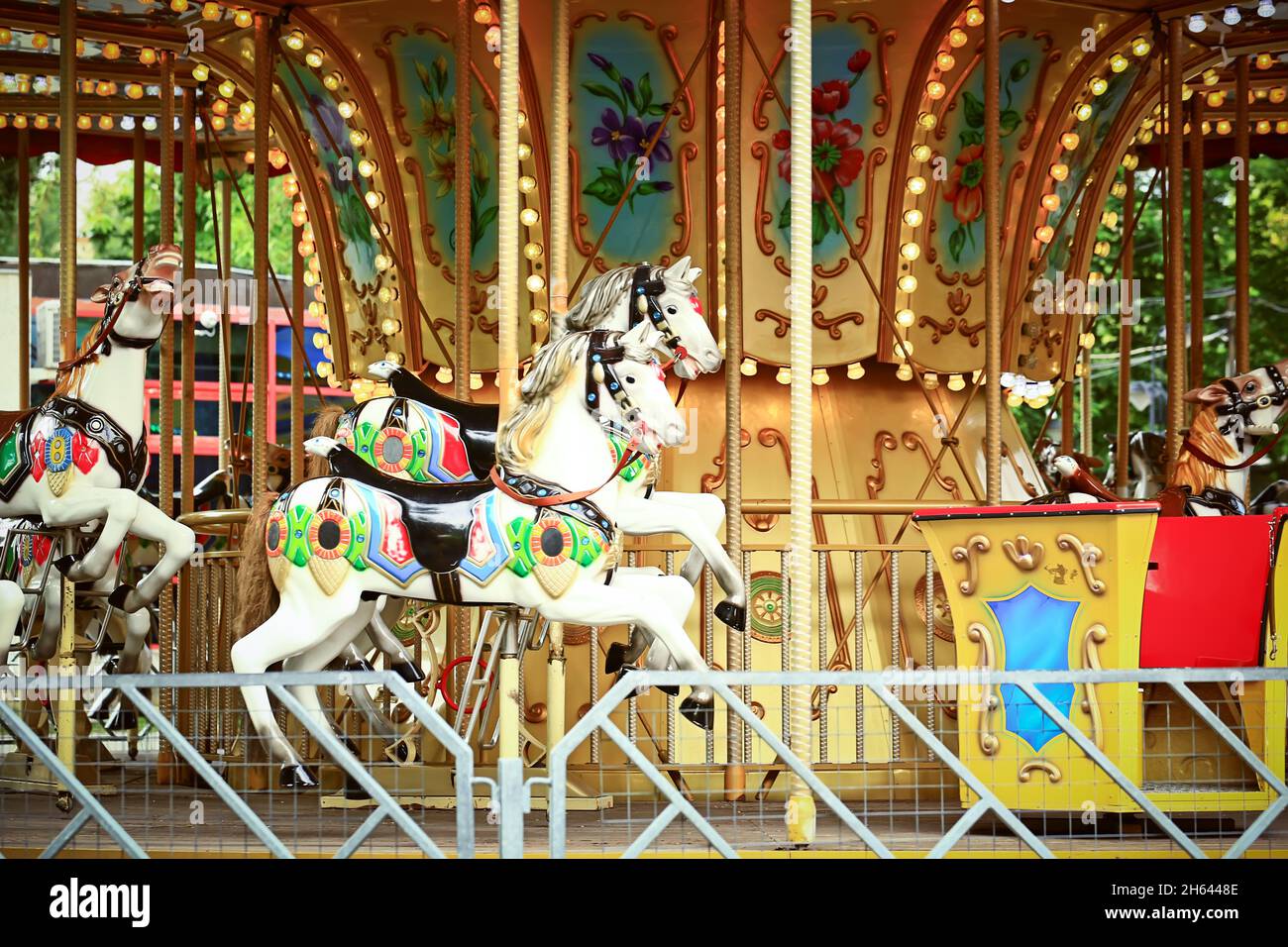 Merrygoround fairground ride hi-res stock photography and images - Alamy