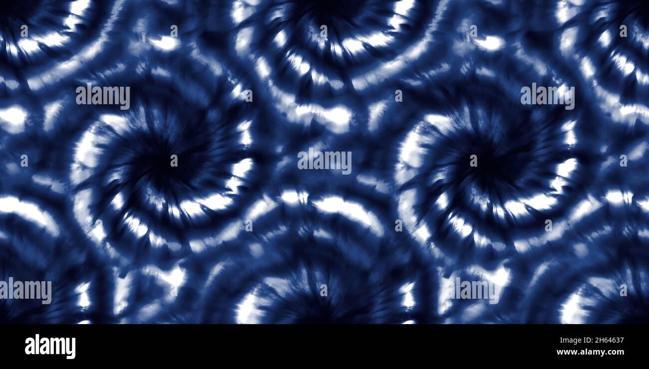 Seamless indigo tie dye 1970s funky hippie repeat pattern swatch for ...
