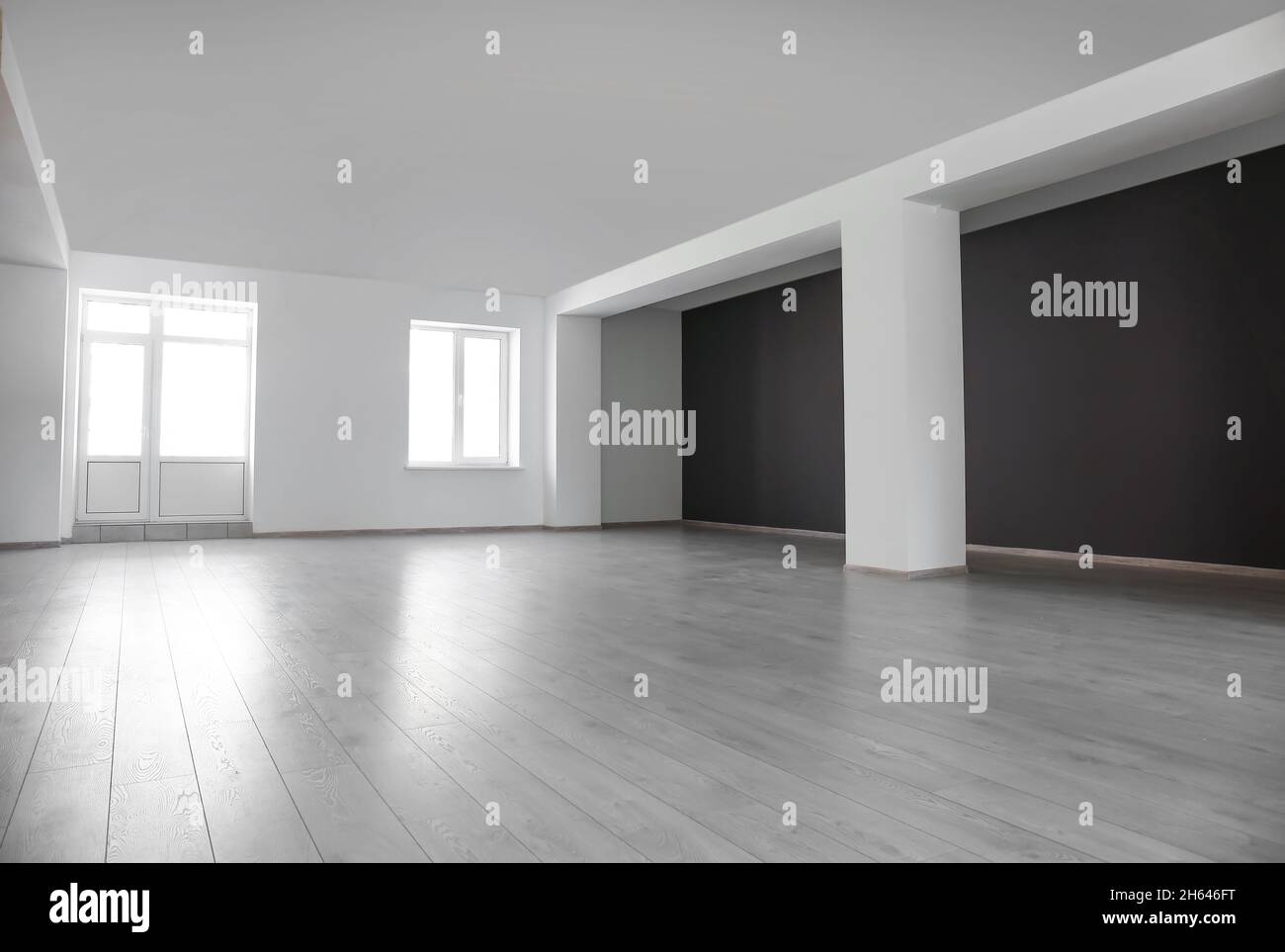 Empty interior of modern room Stock Photo - Alamy