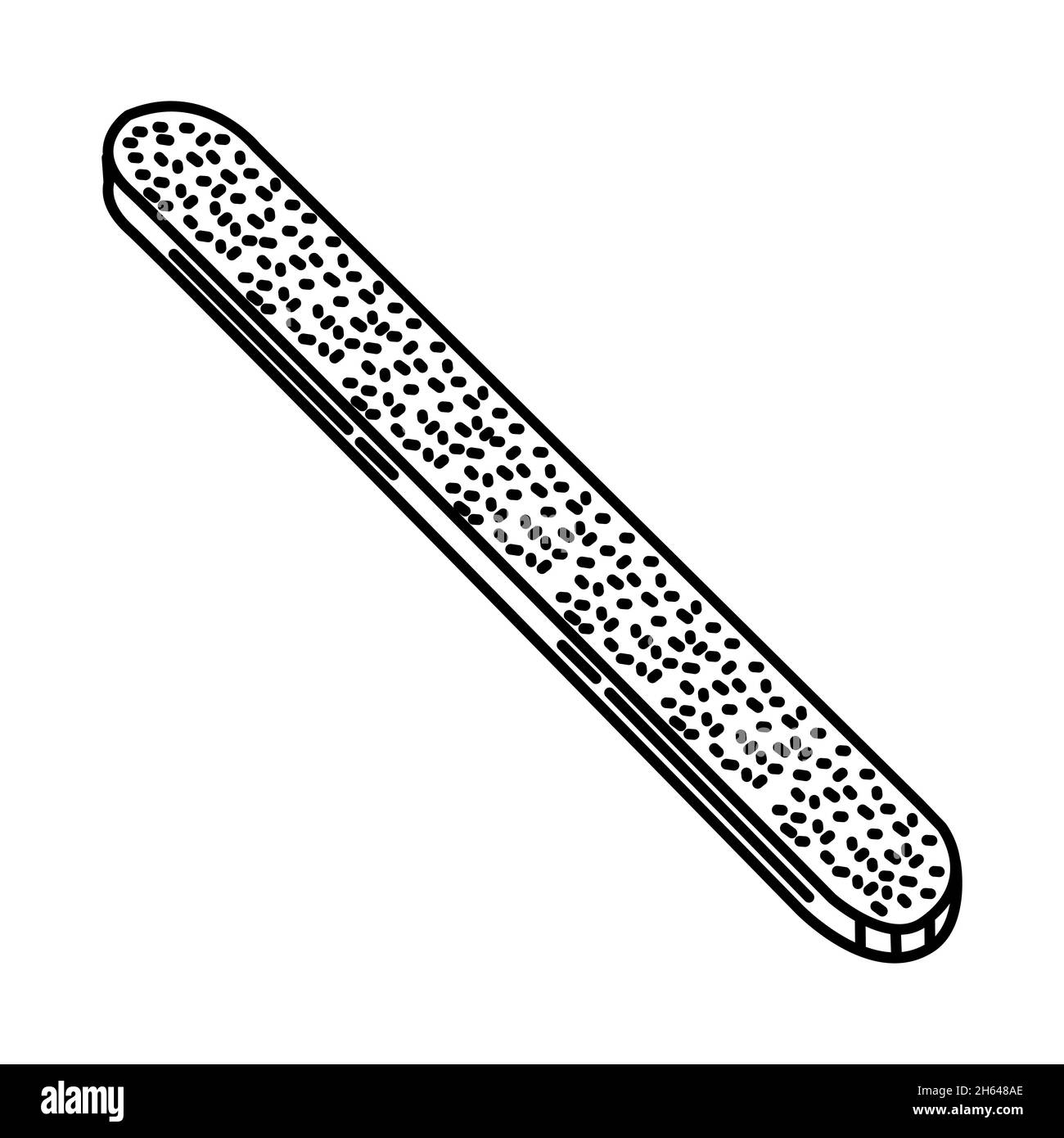 Nail Files Emery Board Part of Women Pedicure Tools Hand Drawn Icon Set ...