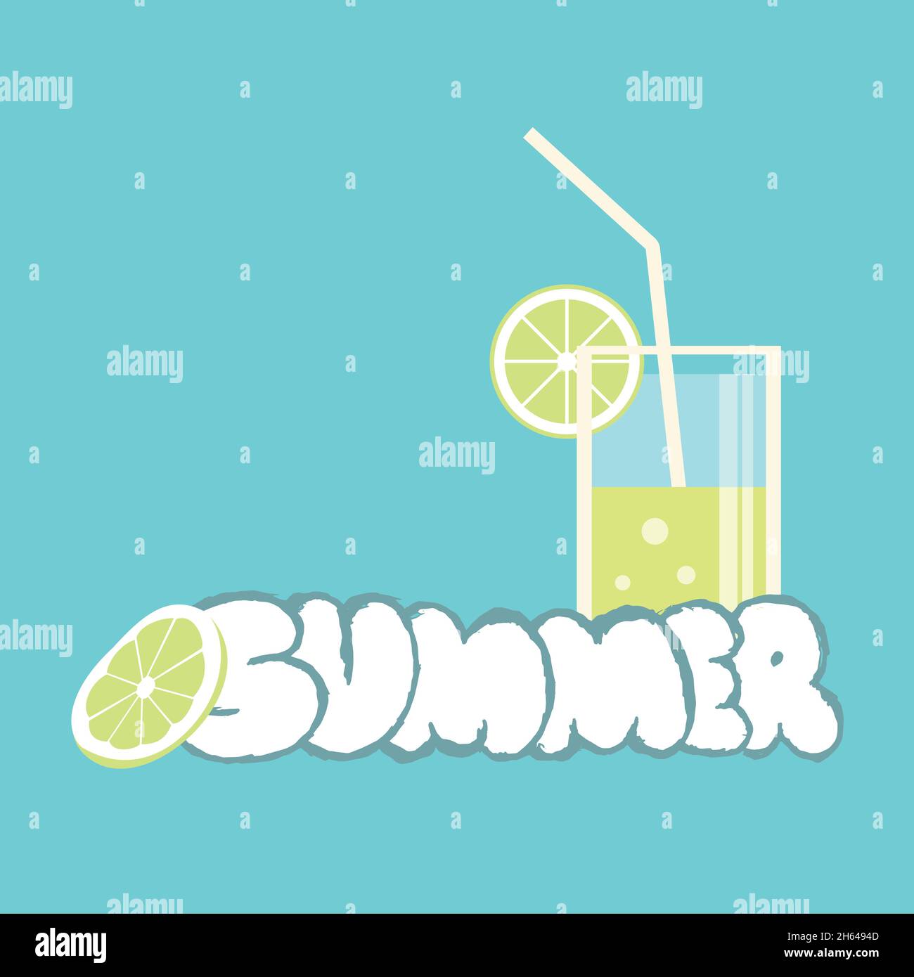 Exotic summer drinks Stock Vector Images - Alamy
