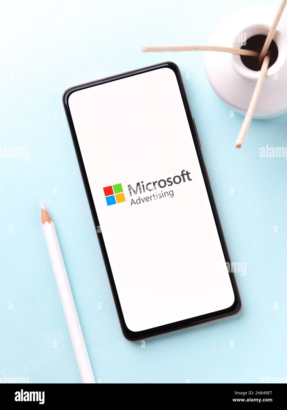 West Bangal, India - November 11, 2021 : Microsoft Advertising logo on ...