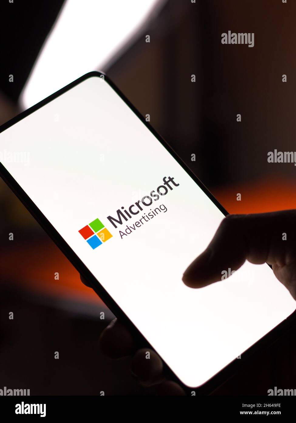 West Bangal, India - November 11, 2021 : Microsoft Advertising logo on ...