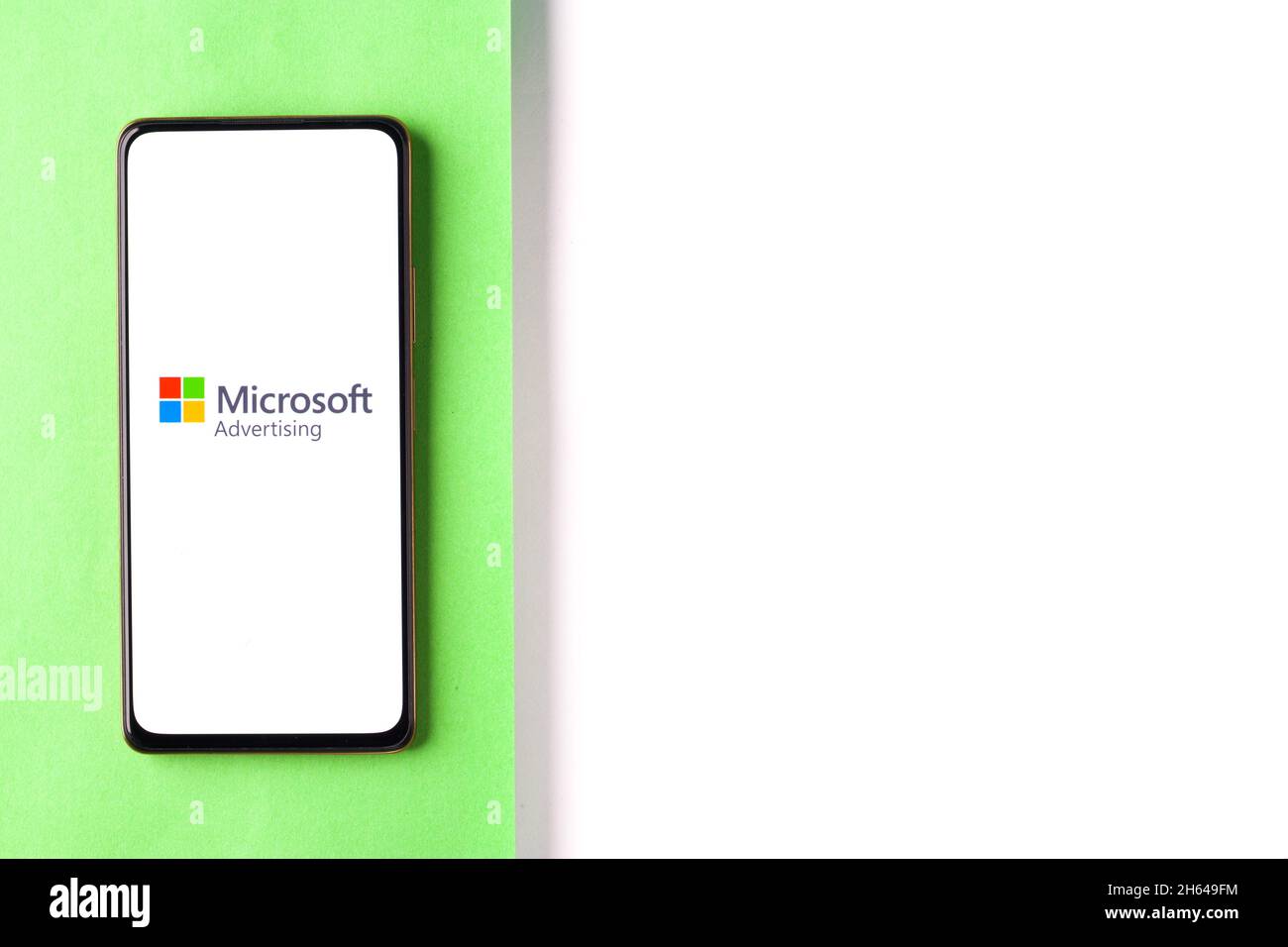 West Bangal, India - November 11, 2021 : Microsoft Advertising logo on ...