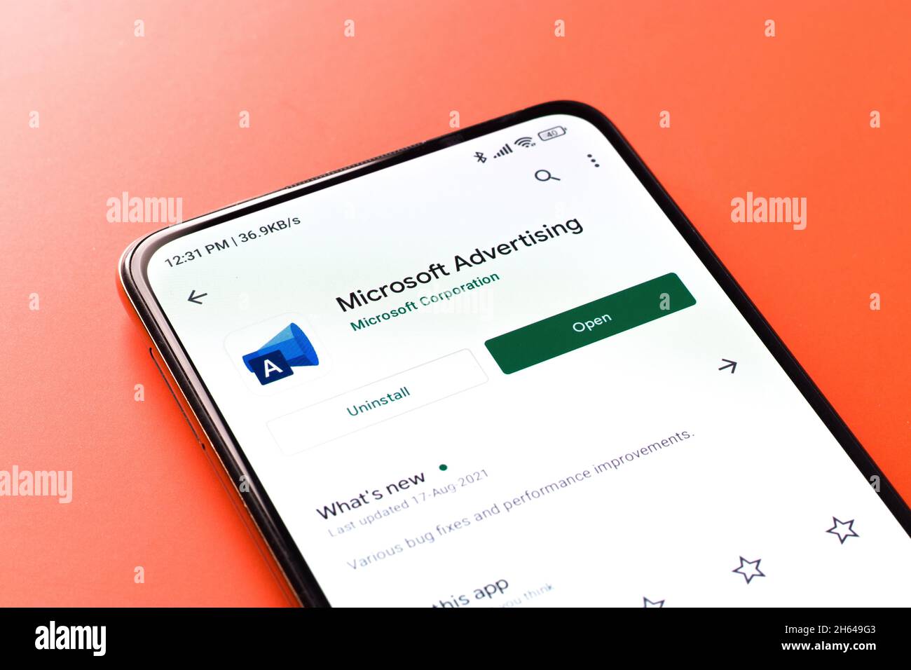 West Bangal, India - November 11, 2021 : Microsoft Advertising logo on ...