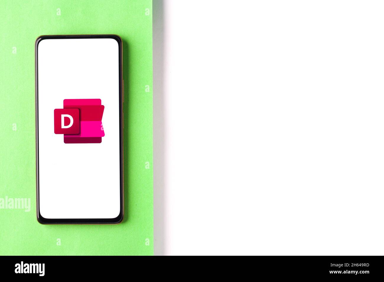 West Bangal, India - November 11, 2021 : Microsoft delve logo on phone ...