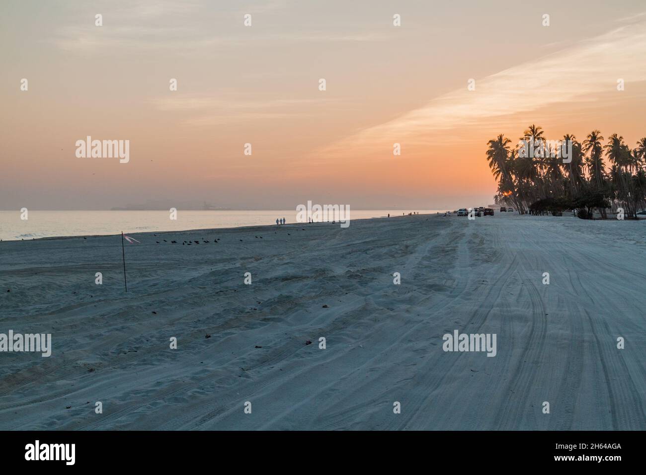 Sunset at the beach in Salalah, Oman Stock Photo - Alamy