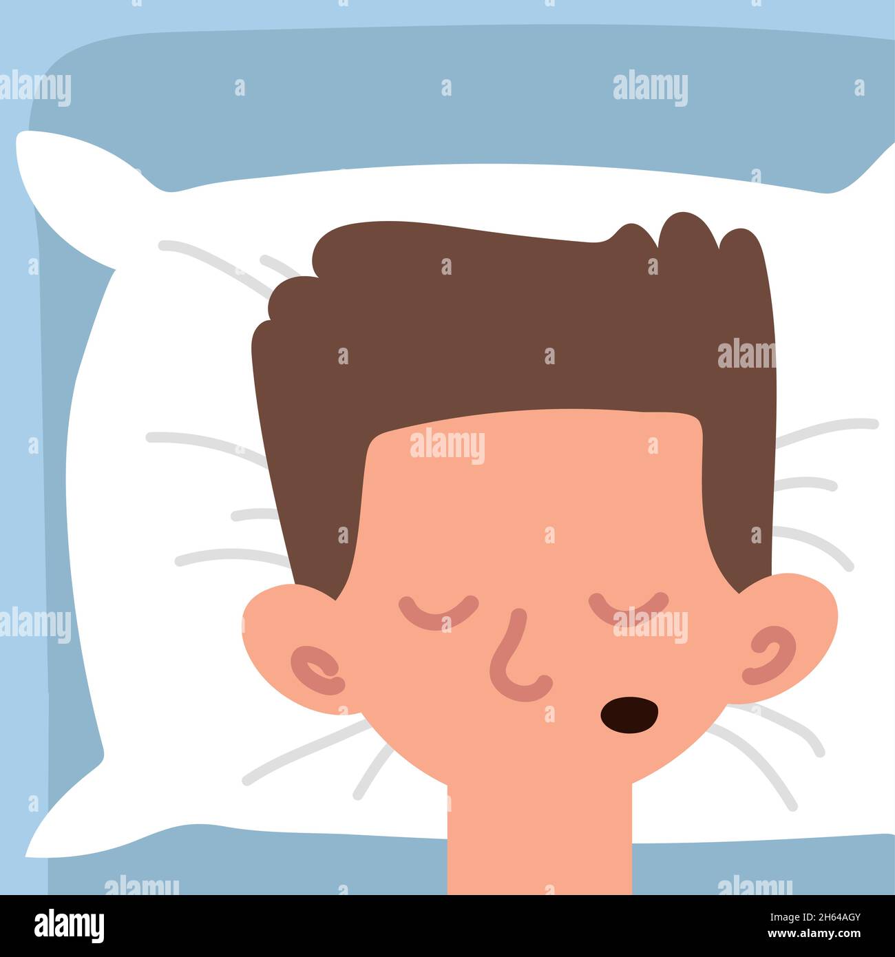 man face sleep Stock Vector Image & Art - Alamy