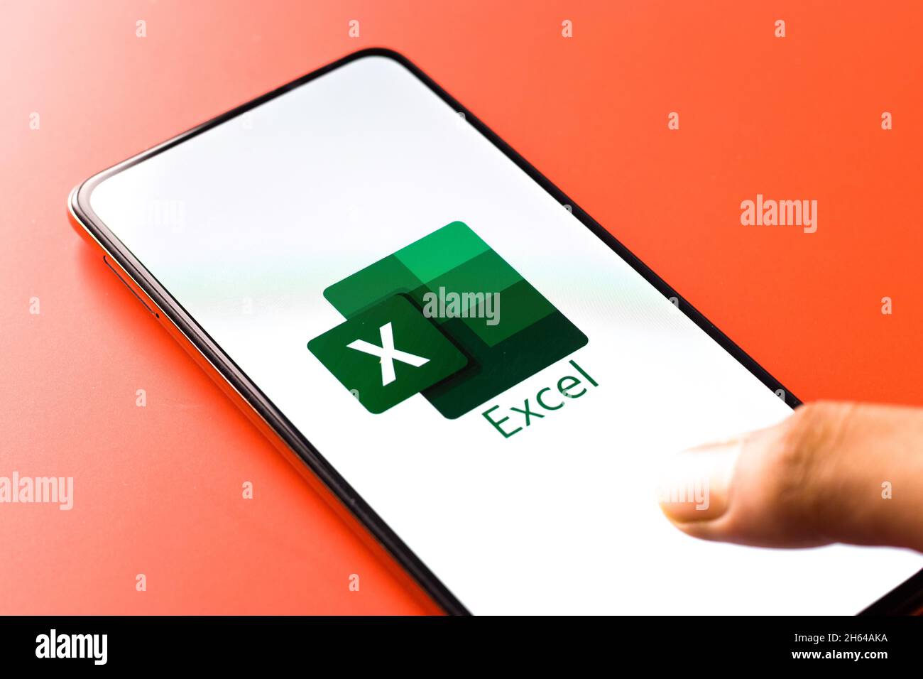 Assam, india - September 6, 2020 : Microsoft excel logo on phone screen ...