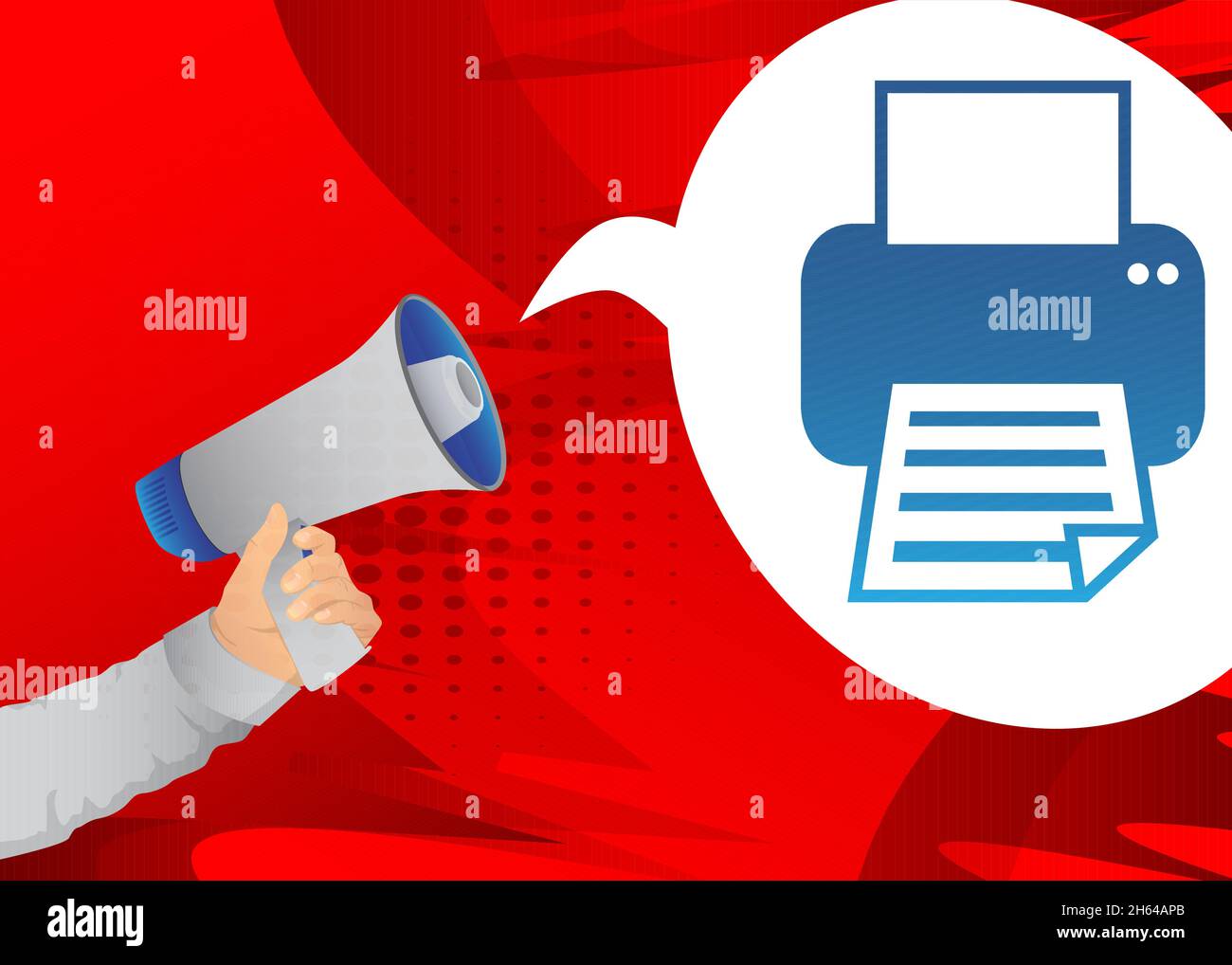 Talking by photocopier Stock Vector Images - Alamy