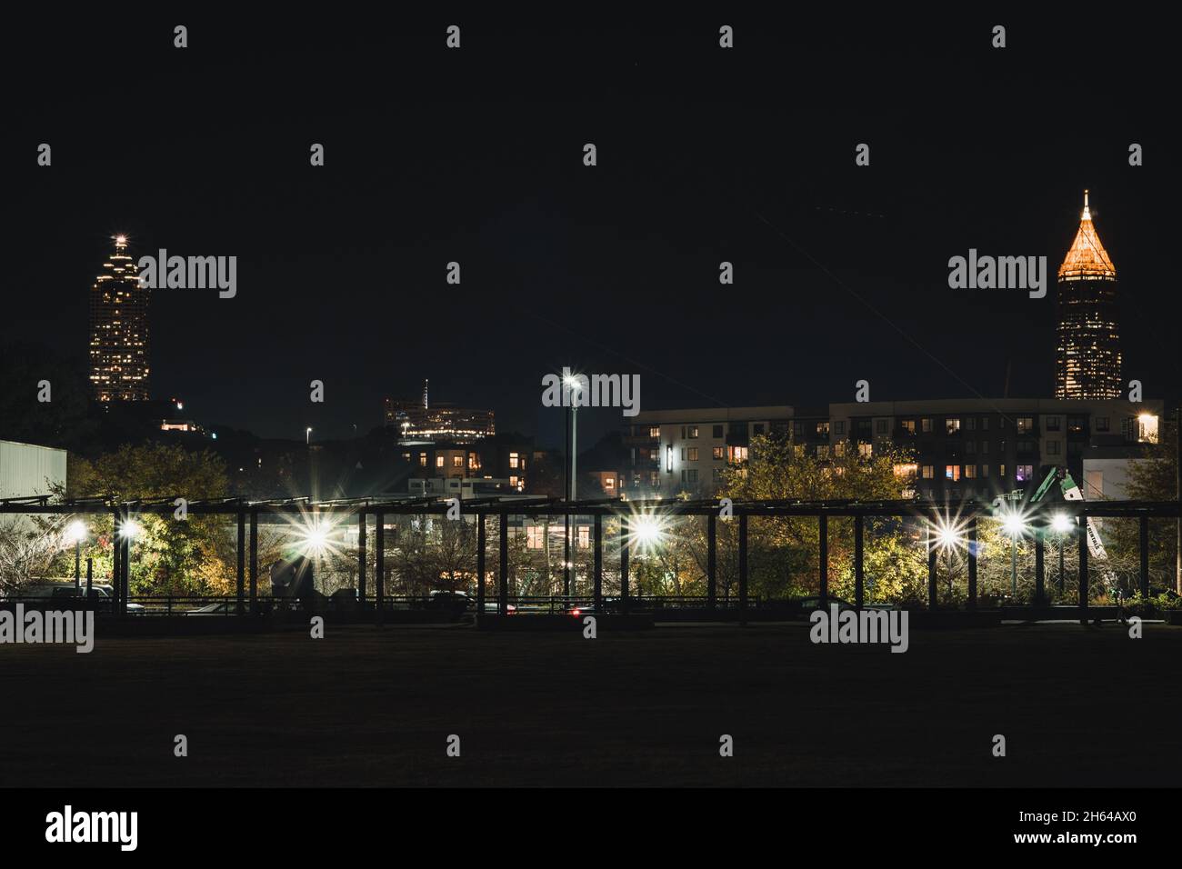Detroit skyline night hi-res stock photography and images - Alamy