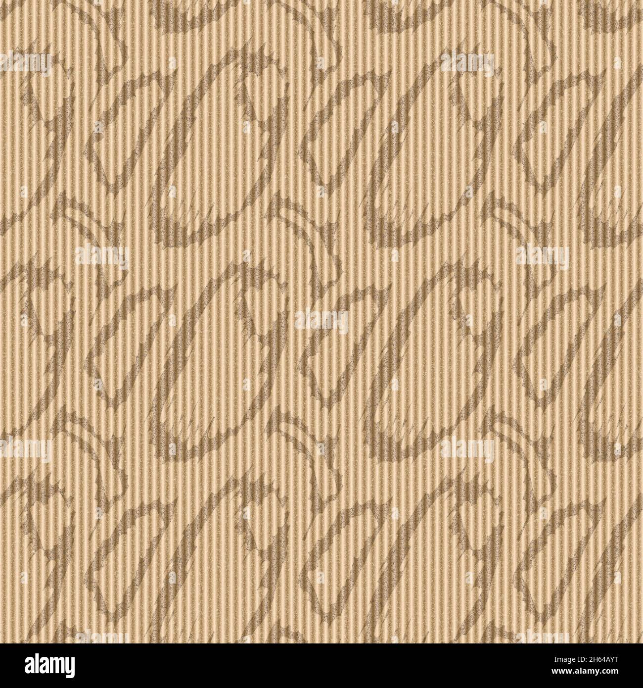 Ecru recycled corrugated pulp card paper texture. Ribbed plain neutral ...