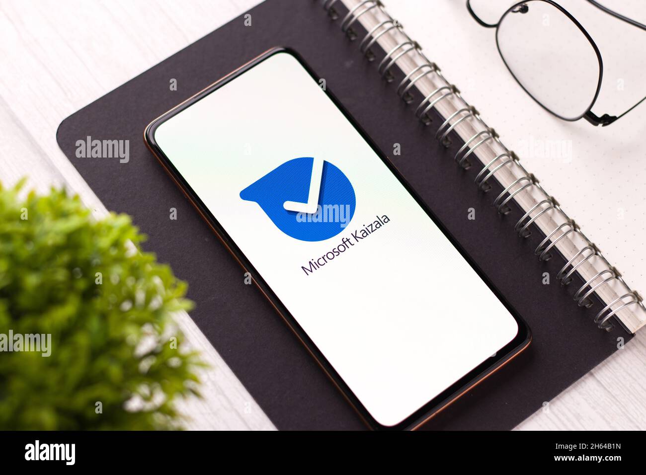 Assam, india - April 10, 2021 : Microsoft Kaizala logo on phone screen ...