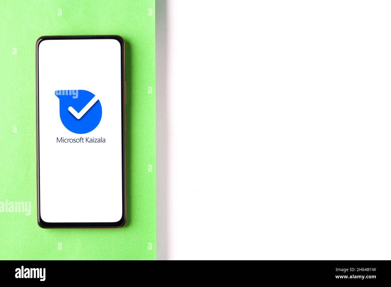 Assam, india - April 10, 2021 : Microsoft Kaizala logo on phone screen ...