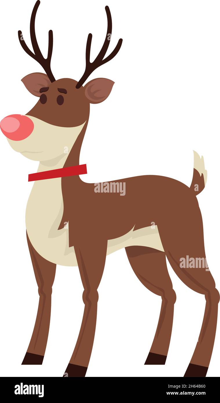 cute reindeer cartoon Stock Vector Image & Art - Alamy