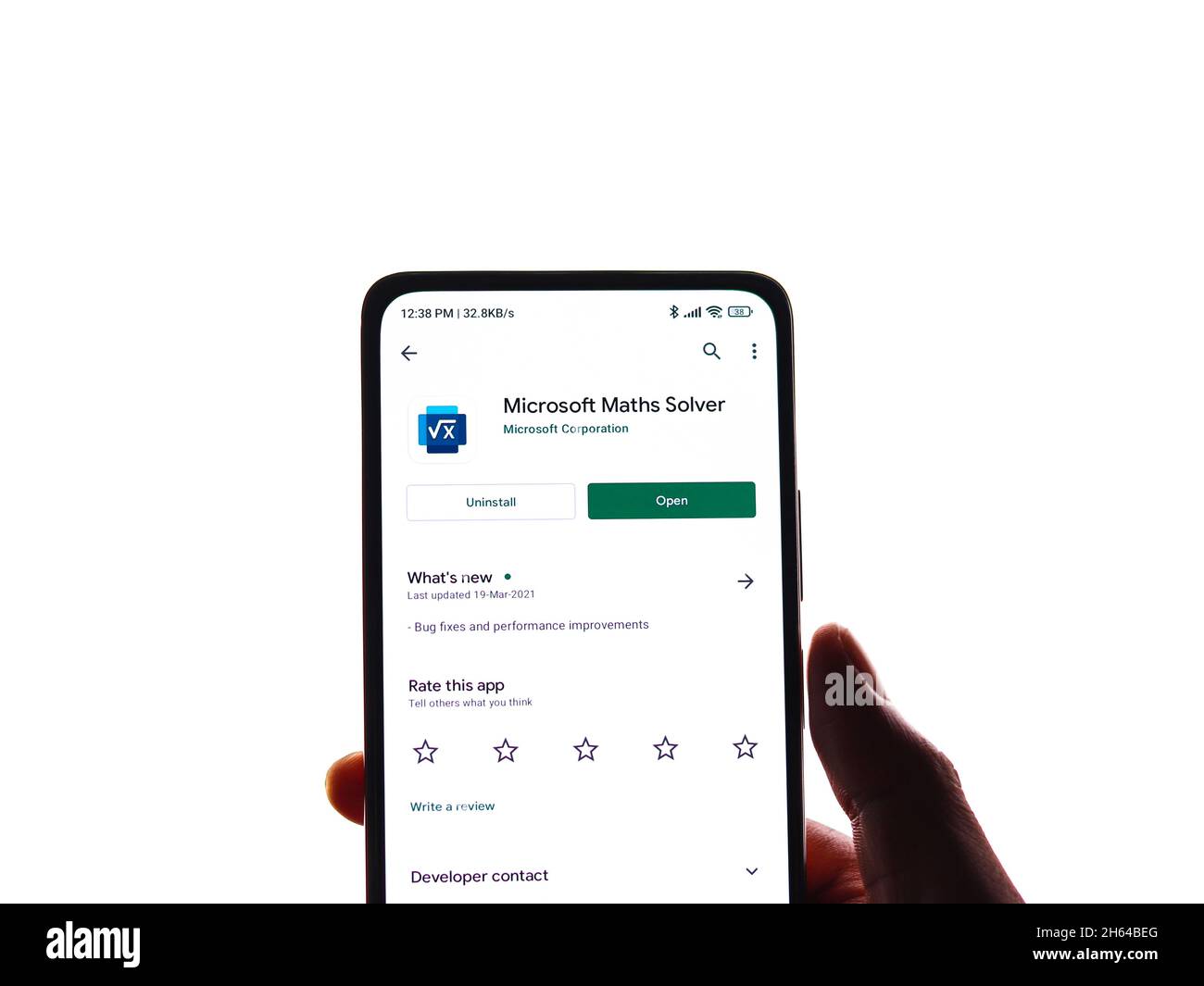 West Bangal, India - November 11, 2021 : Microsoft Math Solver logo on ...